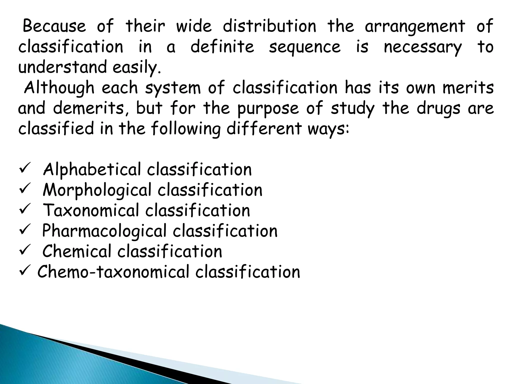 Classification of crude drugs | PPTX