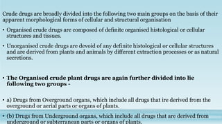 CLASSIFICATION OF CRUDE DRUGS.pptx