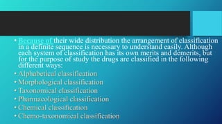 Classification of Crude Drugs by Mr. Qureshi Alfaiz shaikh iqbal.pptx