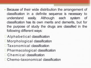 classificationofcrudedrugs.by Asma Manzoor 2k20.pptx