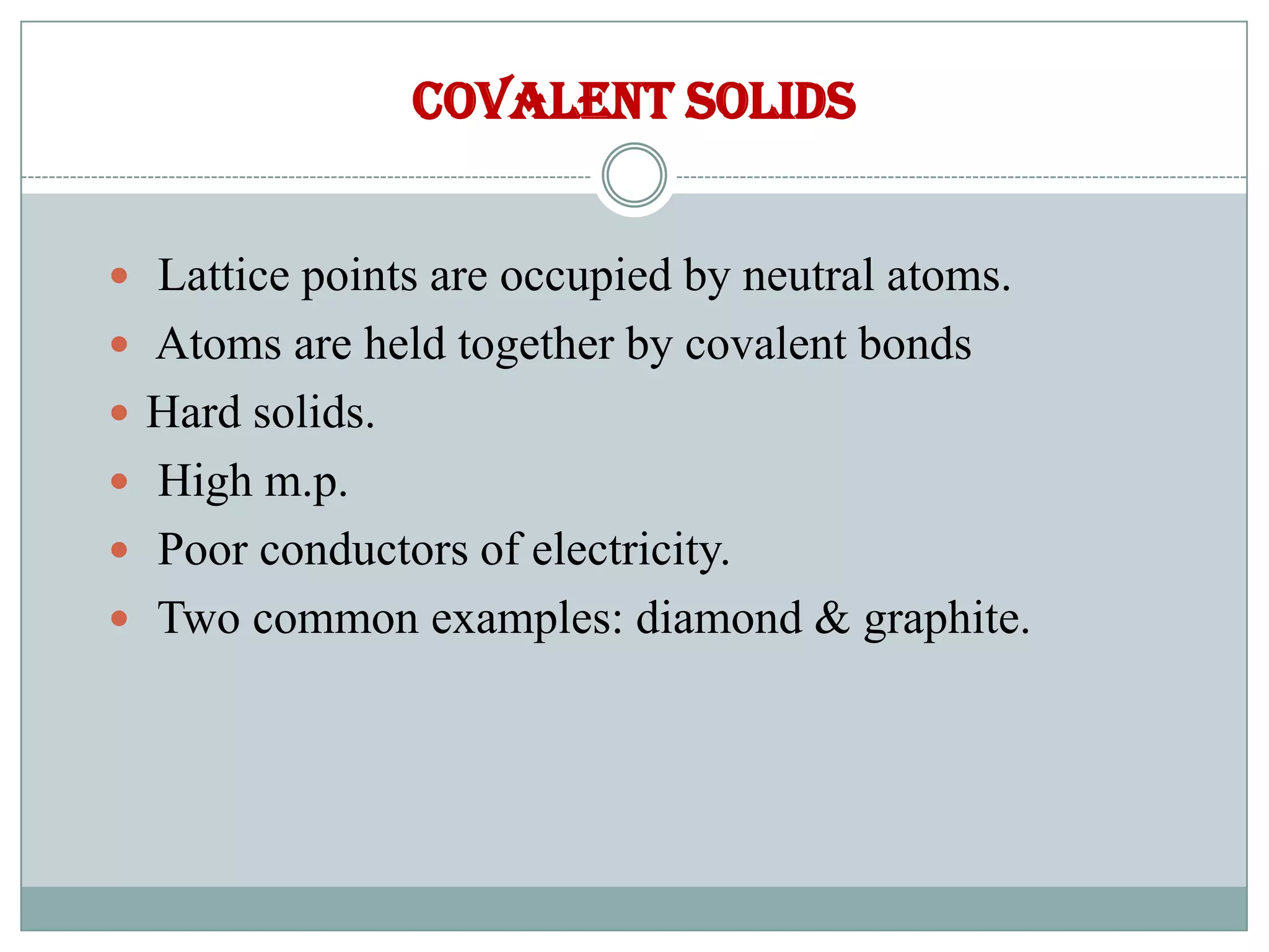 Classification of crystalline solids | PPTX