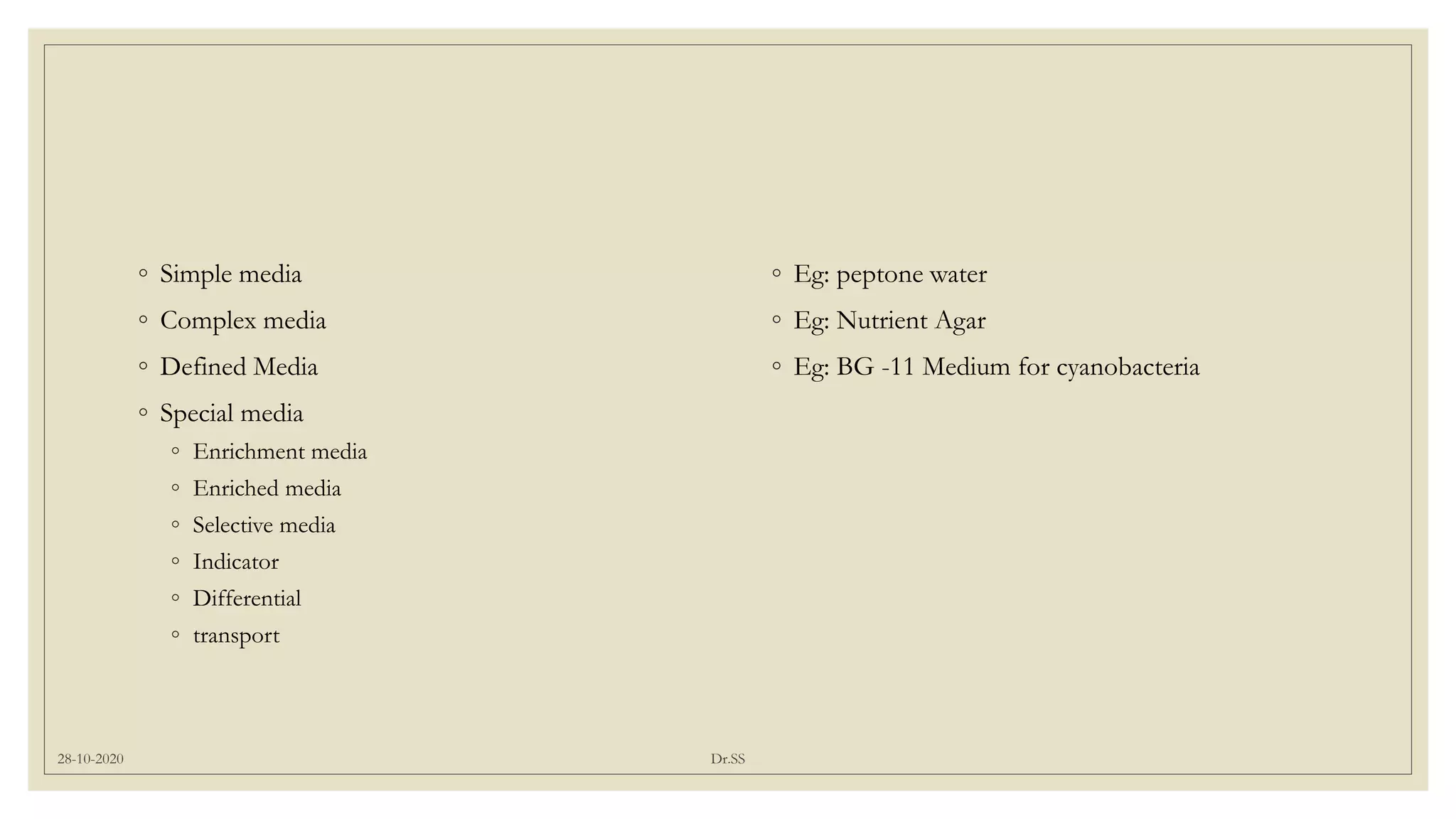 Classification of culture media | PPTX
