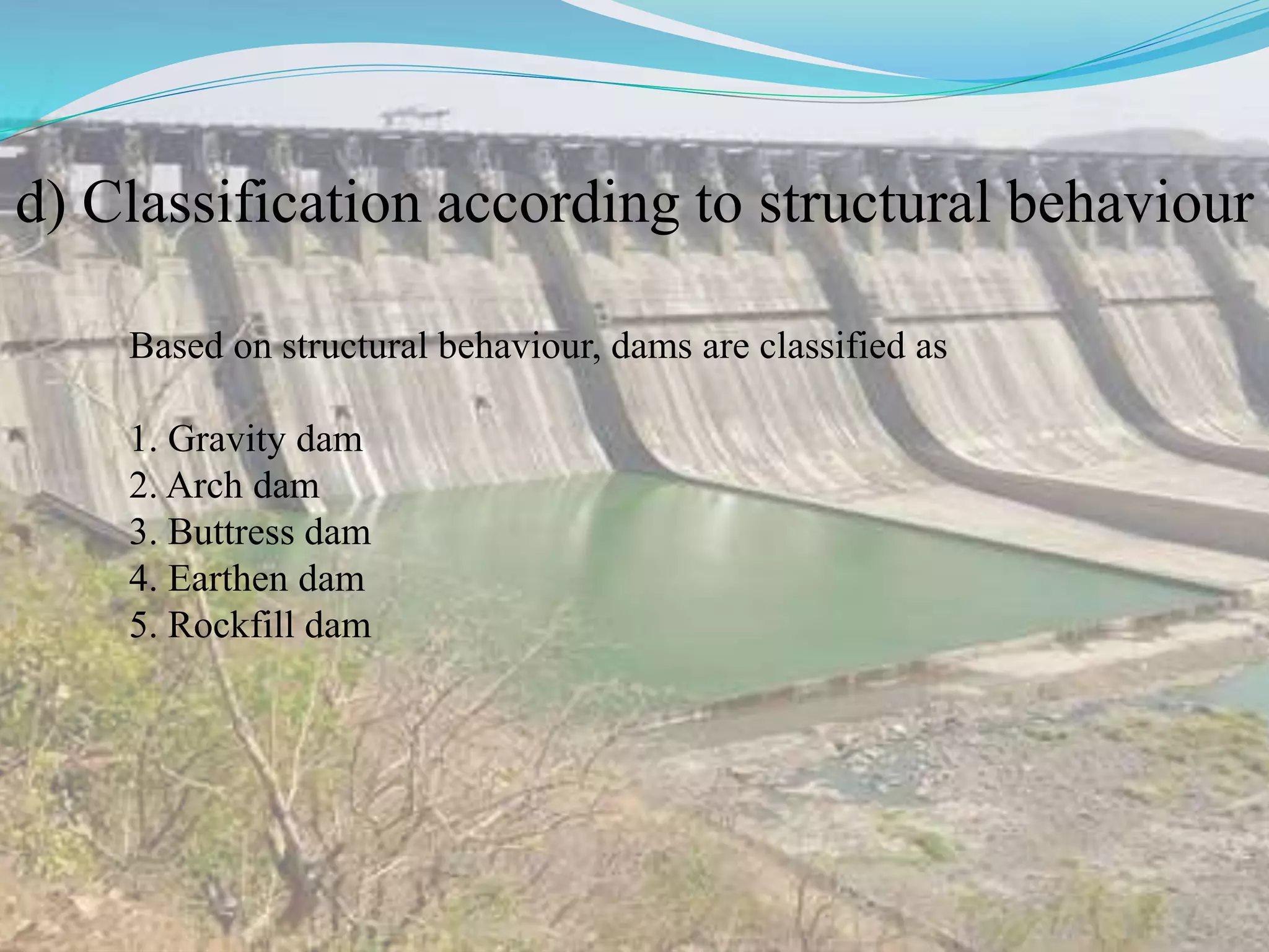 Classification of dams | PPTX