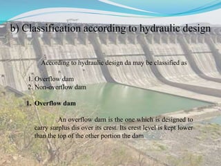 Classification of dams | PPTX