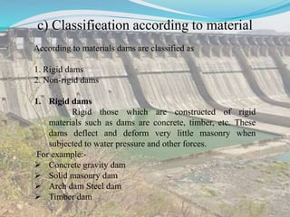 Classification of dams | PPTX