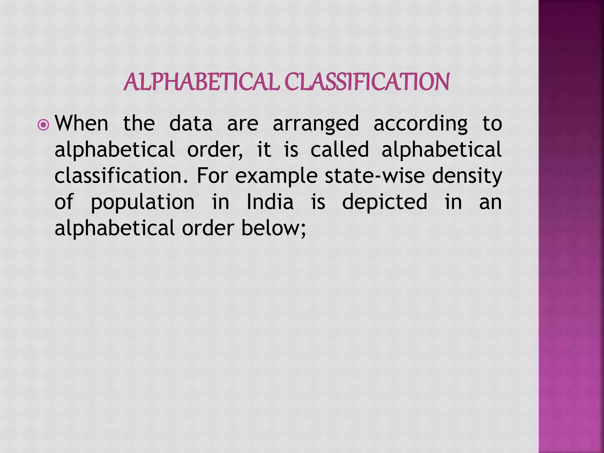 Classification of data | PPTX