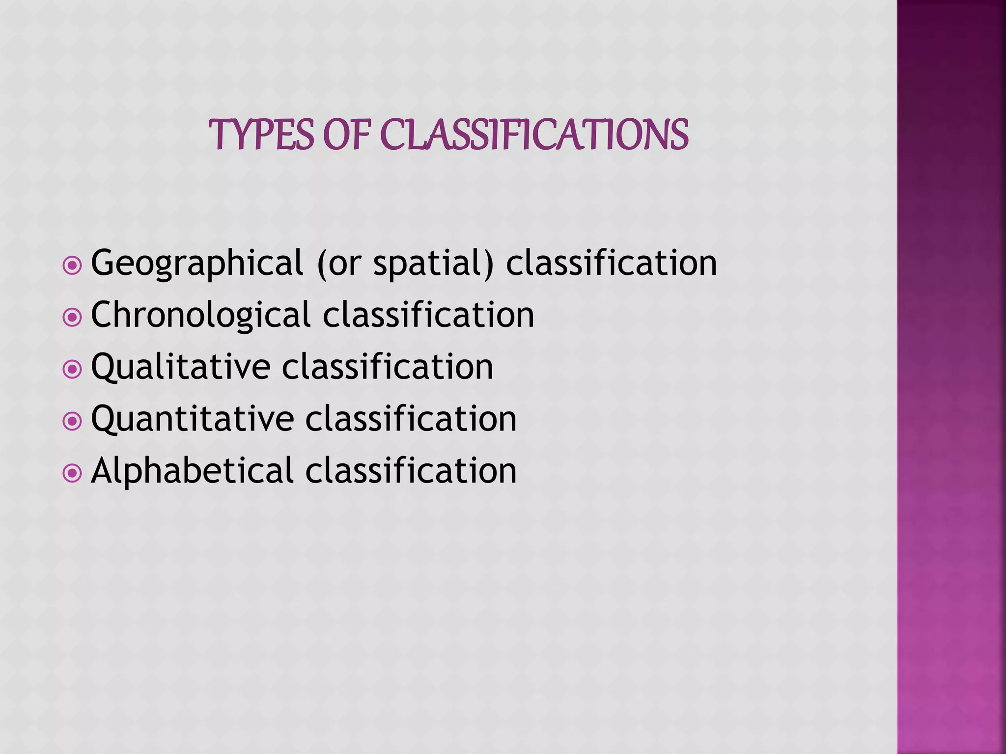 Classification of data | PPTX