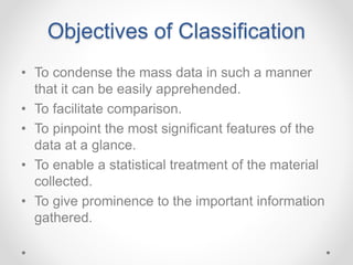Classification of data | PPTX