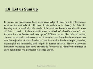 Classification of data | PPTX