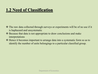 Classification of data | PPTX