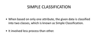 CLASSIFICATION OF DATA.pptx(unit 4).pptx