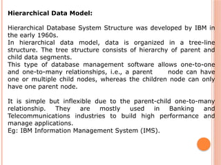 classification of data models and how it | PPTX