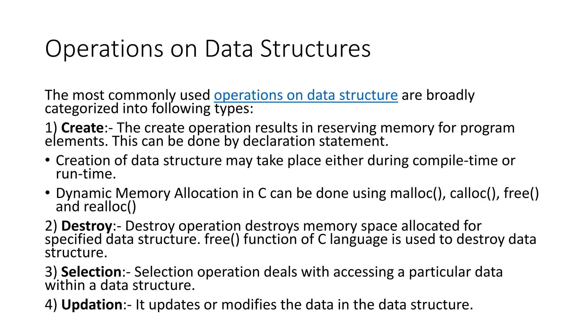 Data Structures: Classification of Data Structures | PPTX