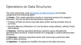 Data Structures: Classification of Data Structures | PPTX