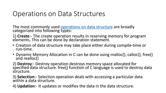 Data Structures: Classification of Data Structures | PPTX | Databases | Computer Software and ...