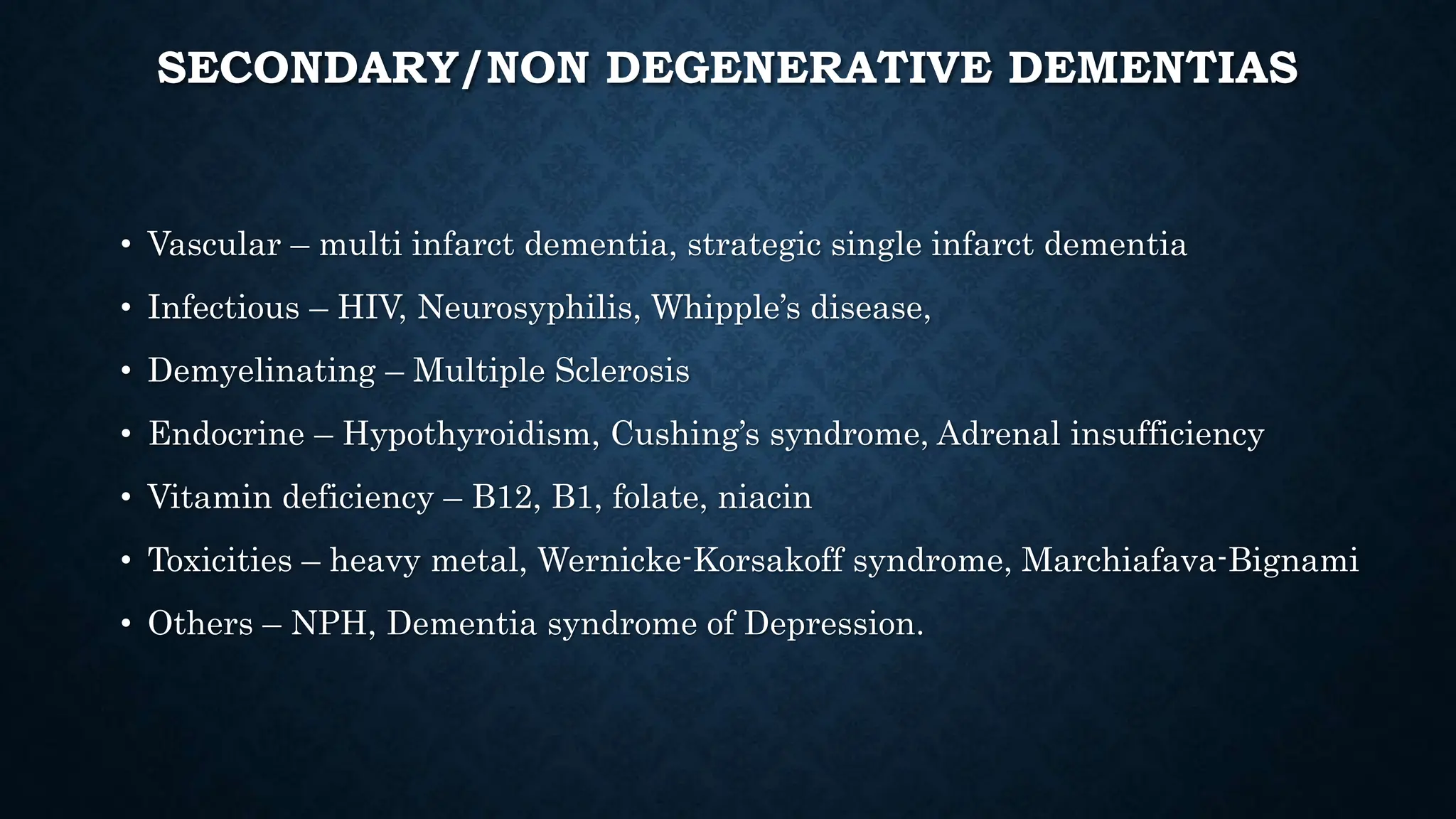 Classification of dementia.pptx
