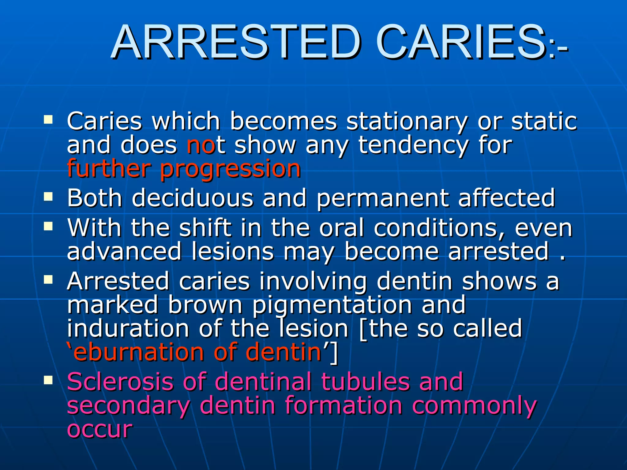 Classification Of Dental Caries | PPT