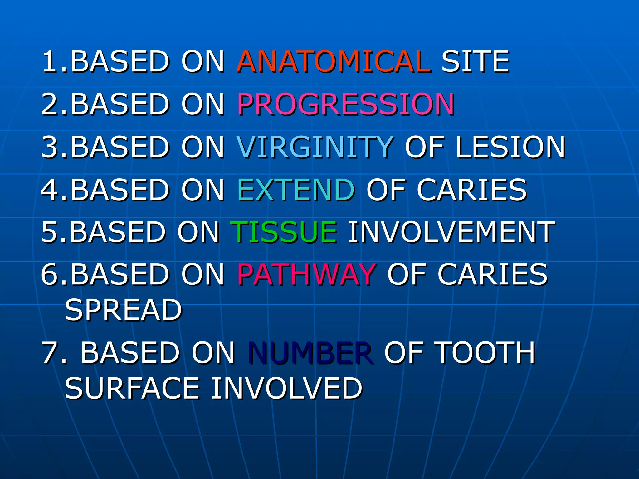 Classification Of Dental Caries | PPT