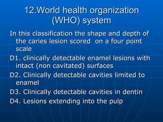 Classification Of Dental Caries | PPT