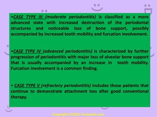 Classification of diseases and conditions affecting the periodontium | PPTX