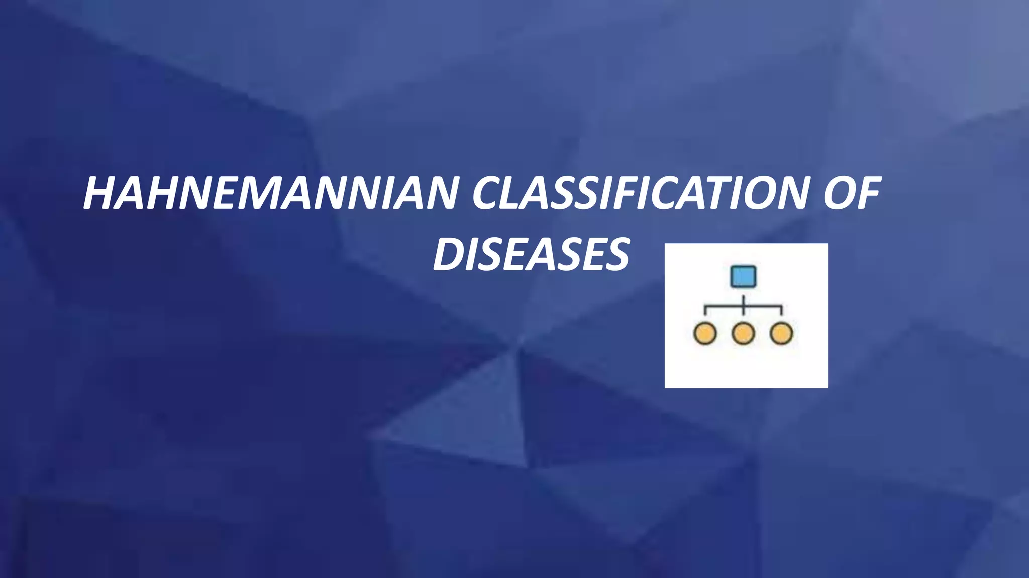 Classification of diseases by hahnemann | PPTX