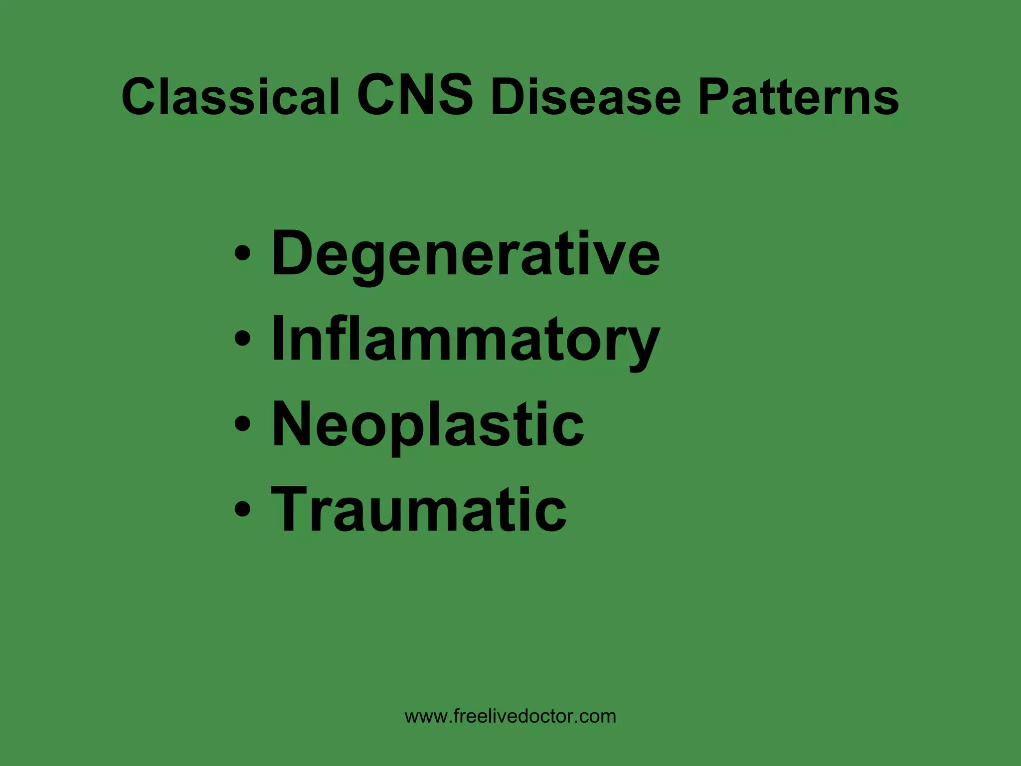 Classification of diseases of cns | PPT
