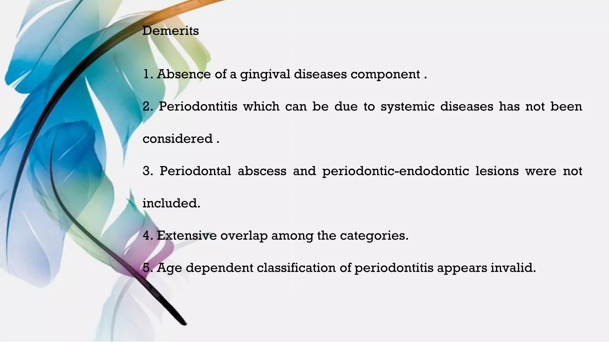 Classification of periodontal diseases | PDF