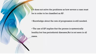 Classification of periodontal diseases | PDF
