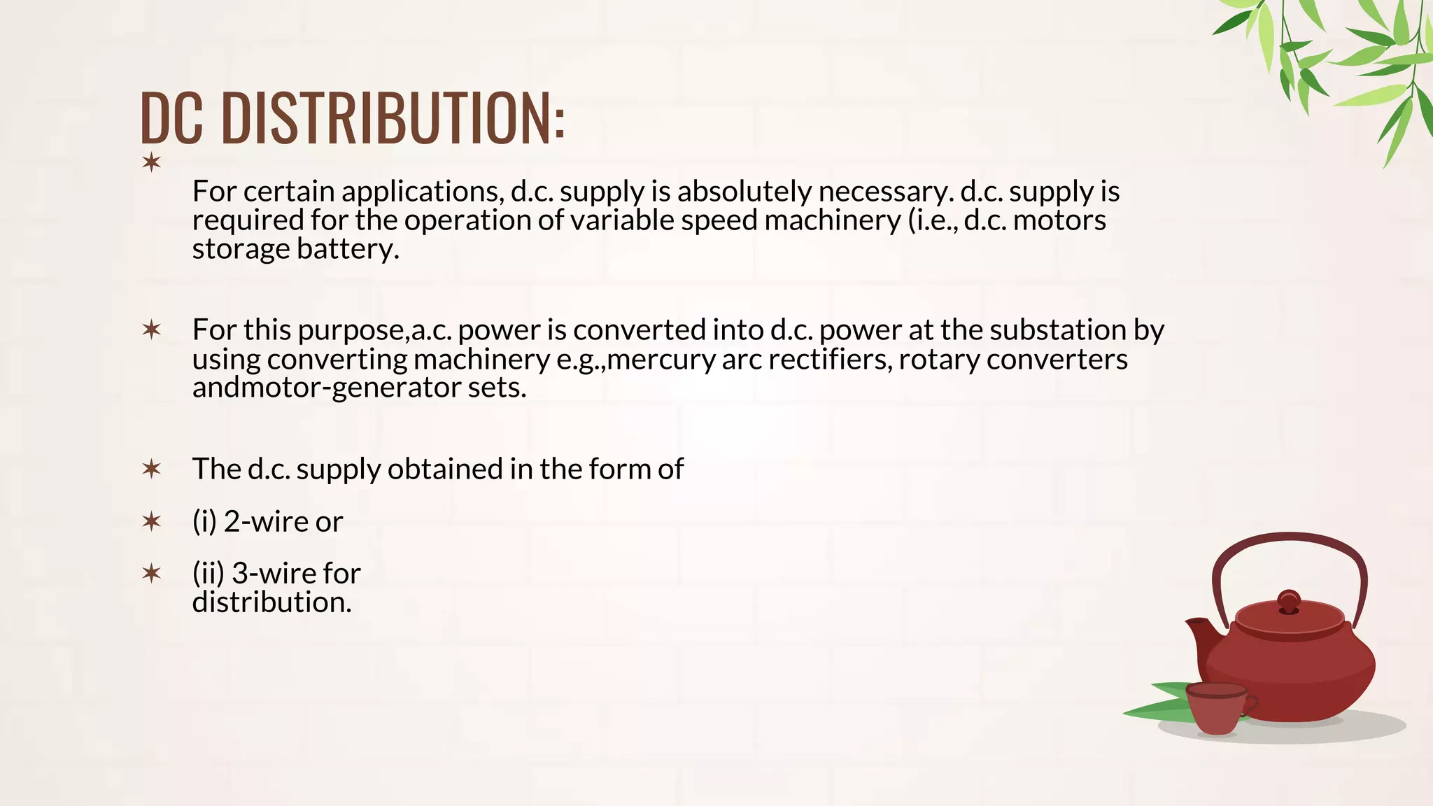 Classification of distribution systems | PPTX