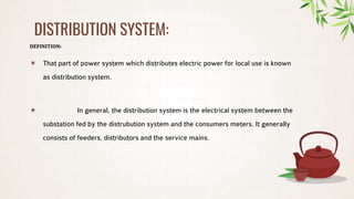 Classification of distribution systems | PPTX