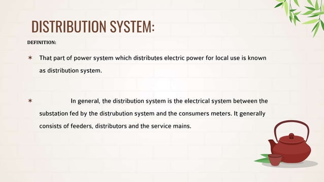 Classification of distribution systems | PPTX