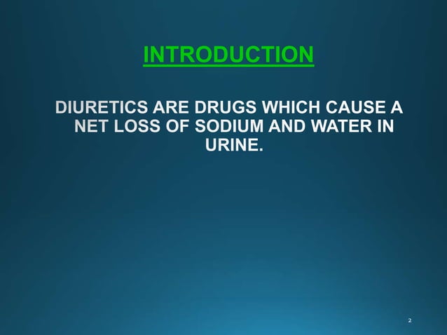 Classification of diuretics | PPTX | Pharmaceutical Drugs | Medical Health