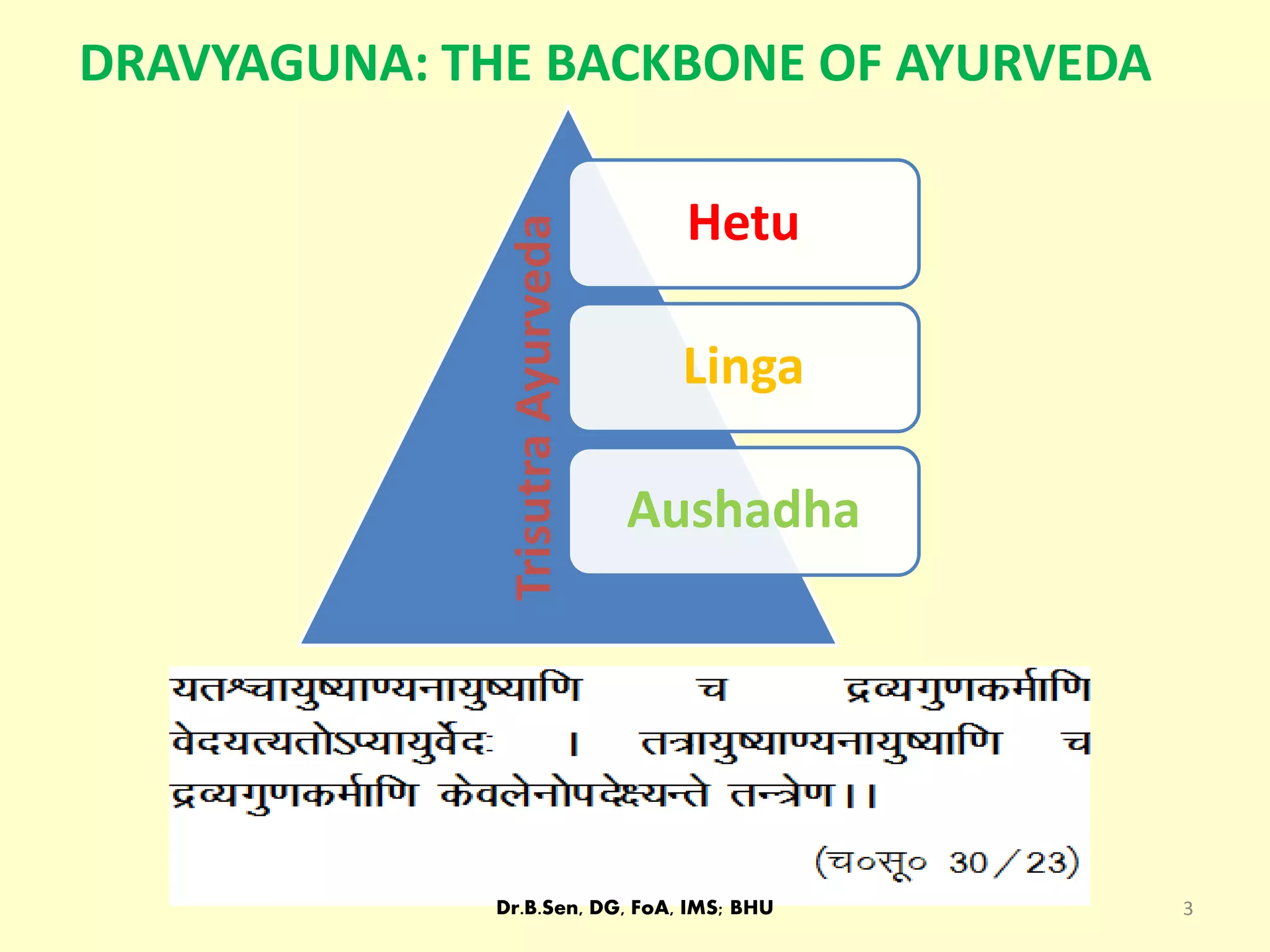 Classification of Dravya in Charaka Samhita | PDF
