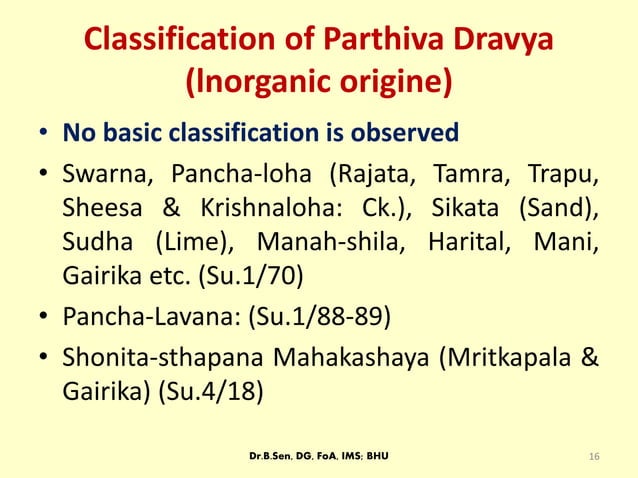Classification of Dravya in Charaka Samhita | PDF | Hinduism | Religion & Spirituality