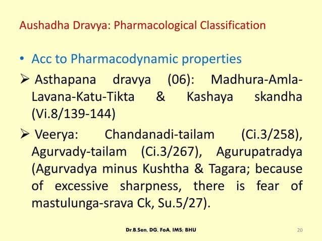 Classification of Dravya in Charaka Samhita | PDF | Hinduism | Religion ...