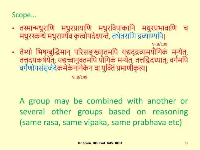 Classification of Dravya in Charaka Samhita | PDF | Hinduism | Religion ...