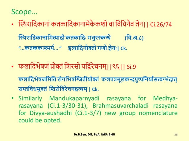 Classification of Dravya in Charaka Samhita | PDF | Hinduism | Religion ...