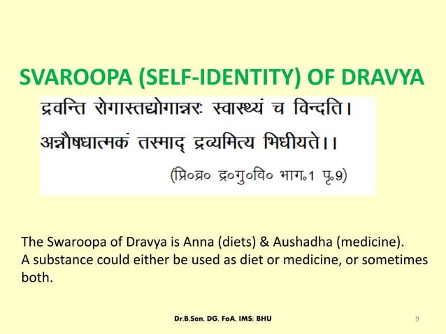 Classification of Dravya in Charaka Samhita | PDF | Hinduism | Religion ...