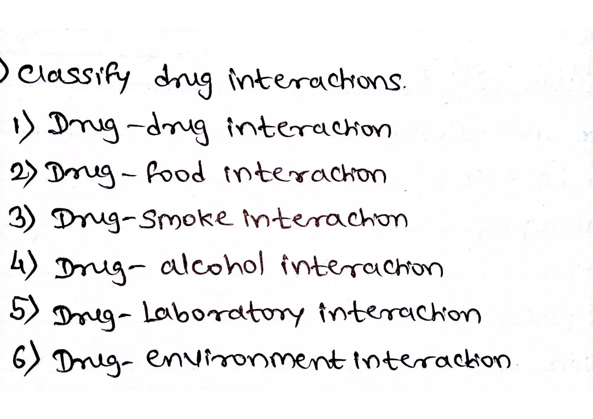 Classification of Drug Interactions | PDF | Chemistry | Science