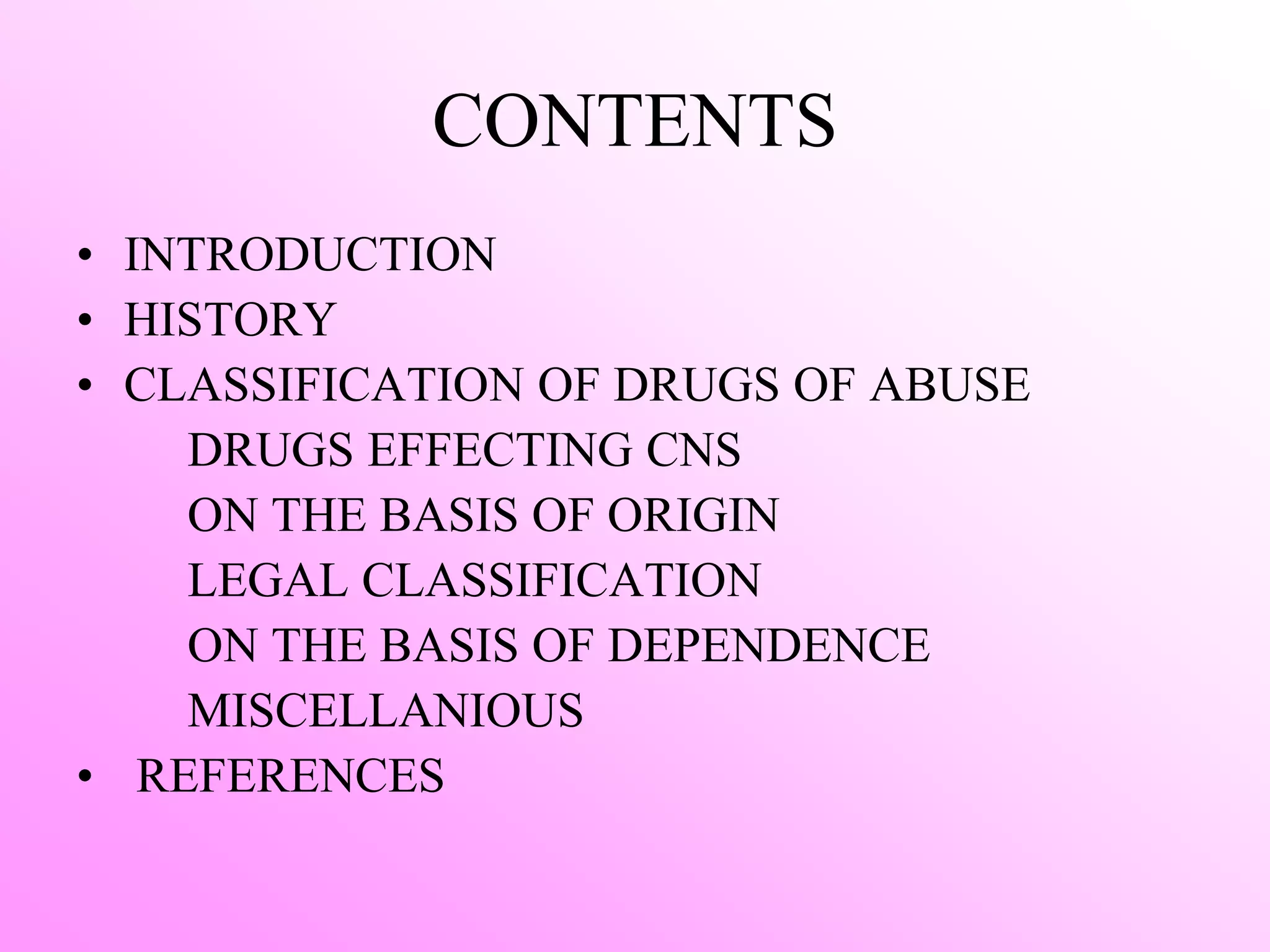 Classification of drugs | PPT