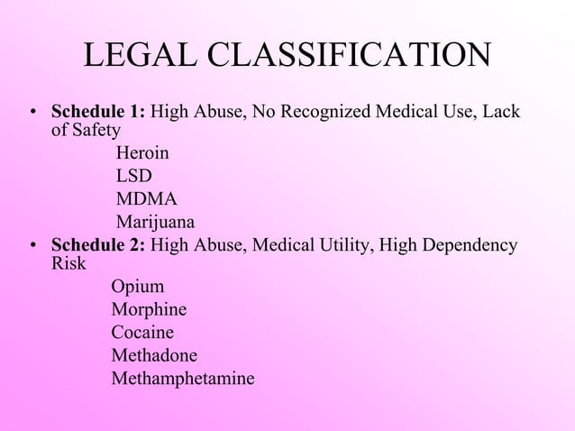 Classification of drugs | PPT | Illegal Drugs, Tobacco, eCigarettes ...
