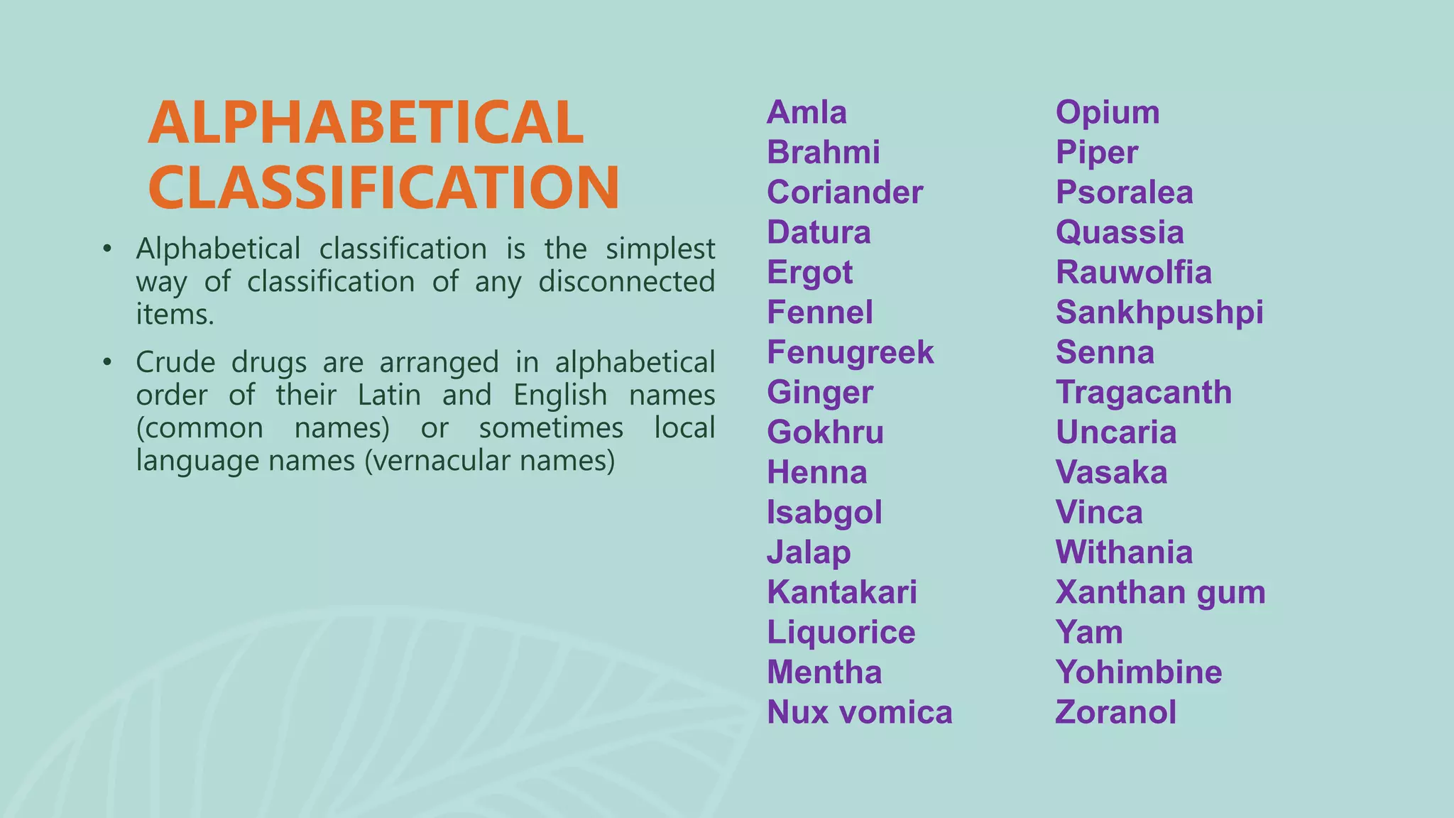 Classification of drugs | PPTX