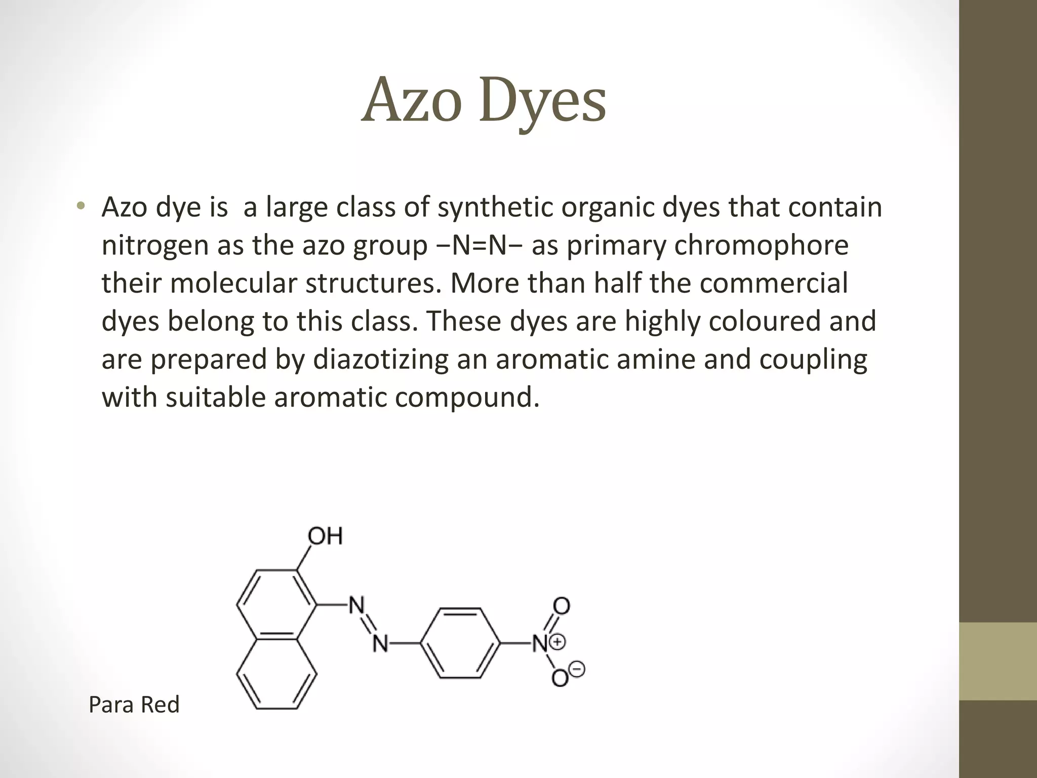 Classification of dyes | PPTX