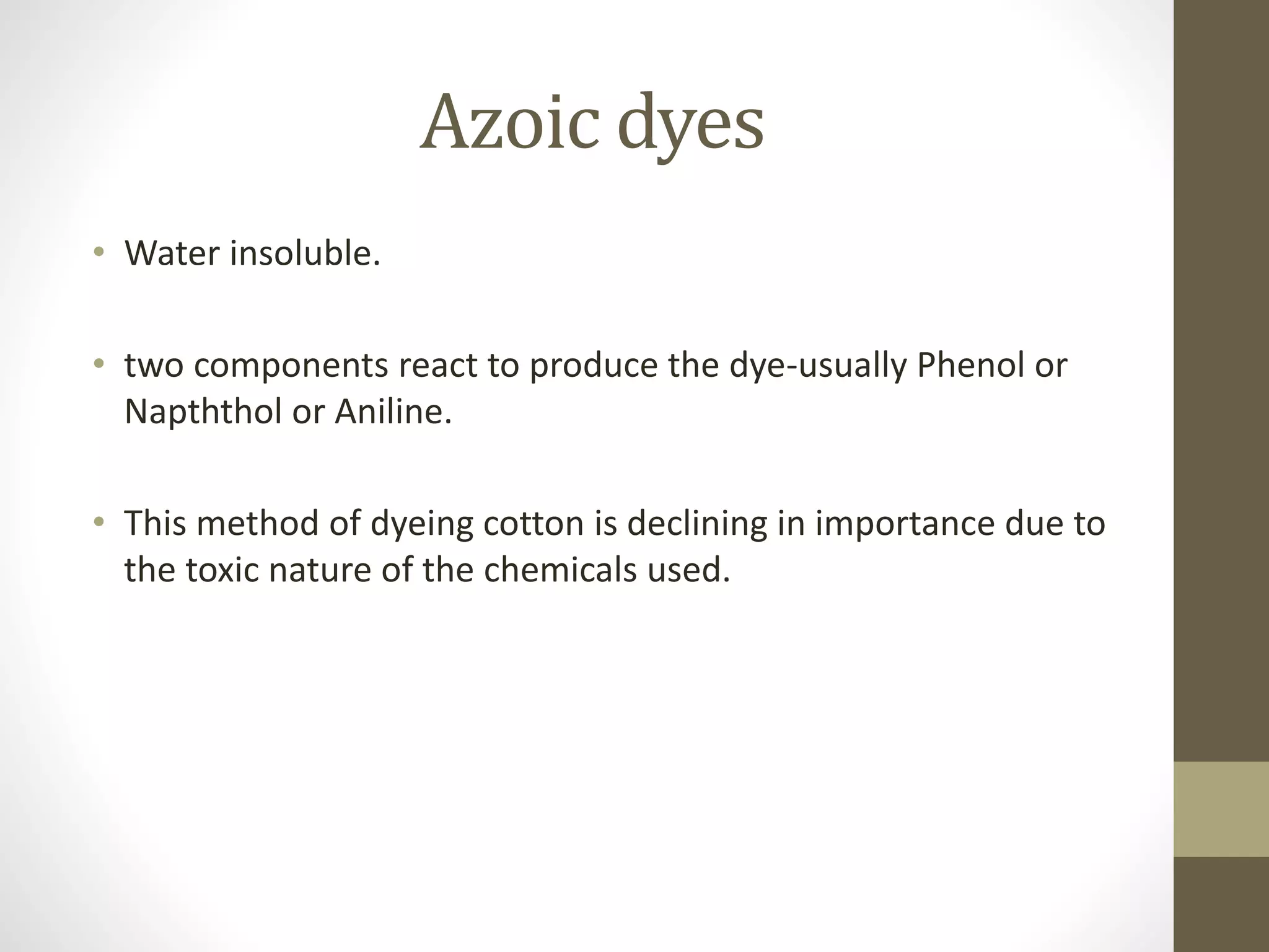 Classification of dyes | PPTX