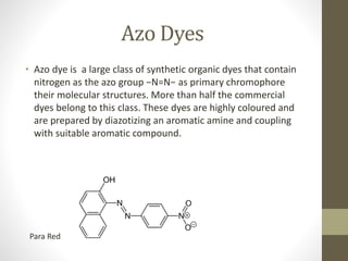 Classification of dyes | PPTX
