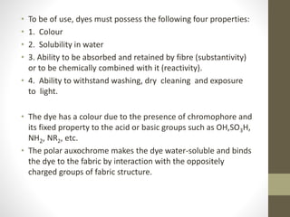 Classification of dyes | PPTX