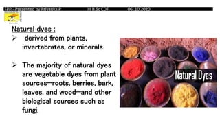 Classification of dyes | PPTX