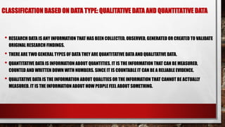 Classification of educational research | PPTX