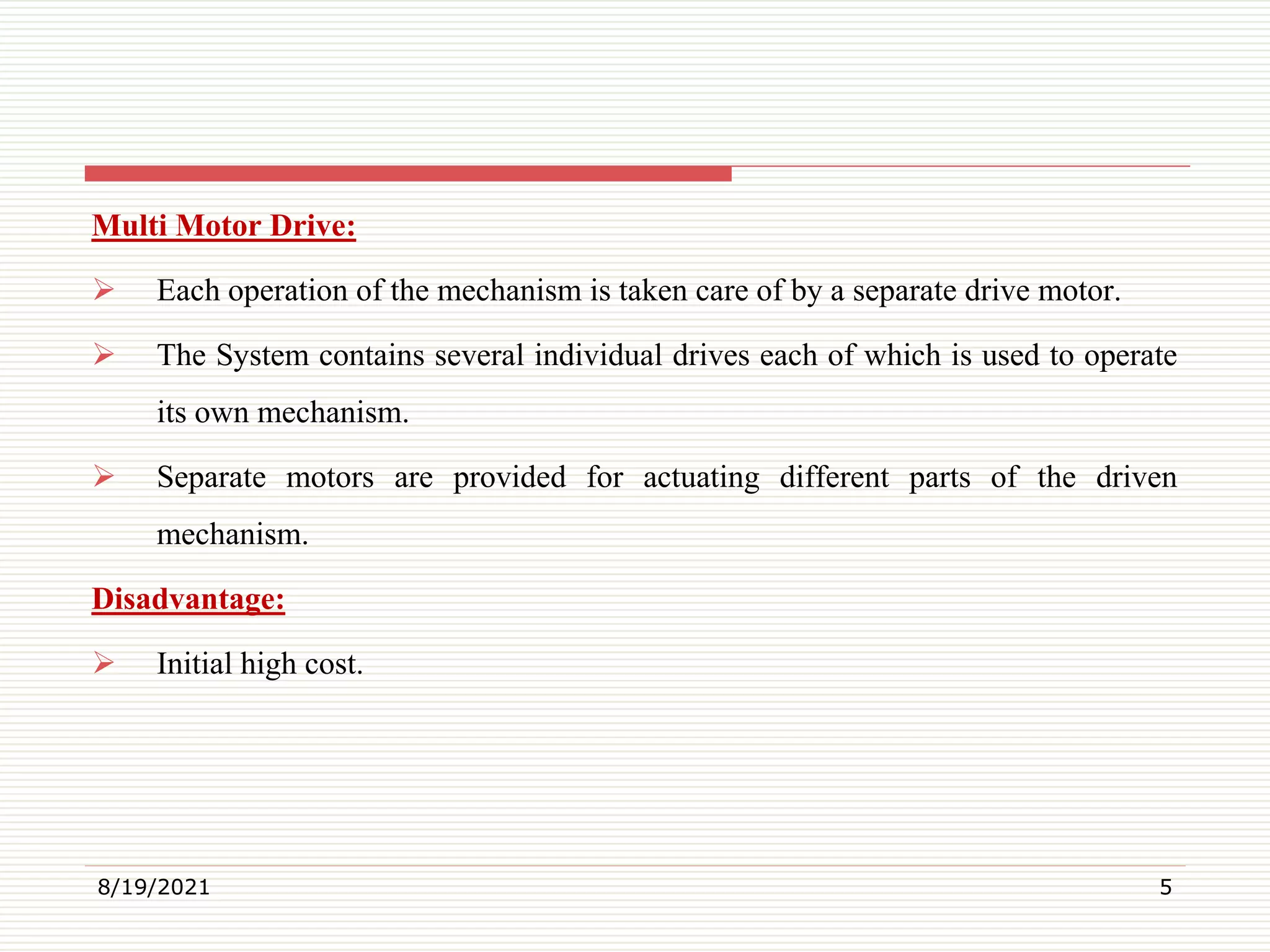 Classification of electric drive with advantage and disadvantage | PDF