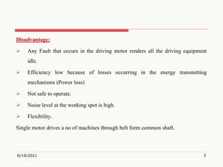 Classification of electric drive with advantage and disadvantage | PDF